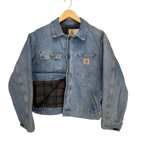 Carhartt | Jackets & Coats | Vintage Carhartt Trucker Jacket Blanket ...
